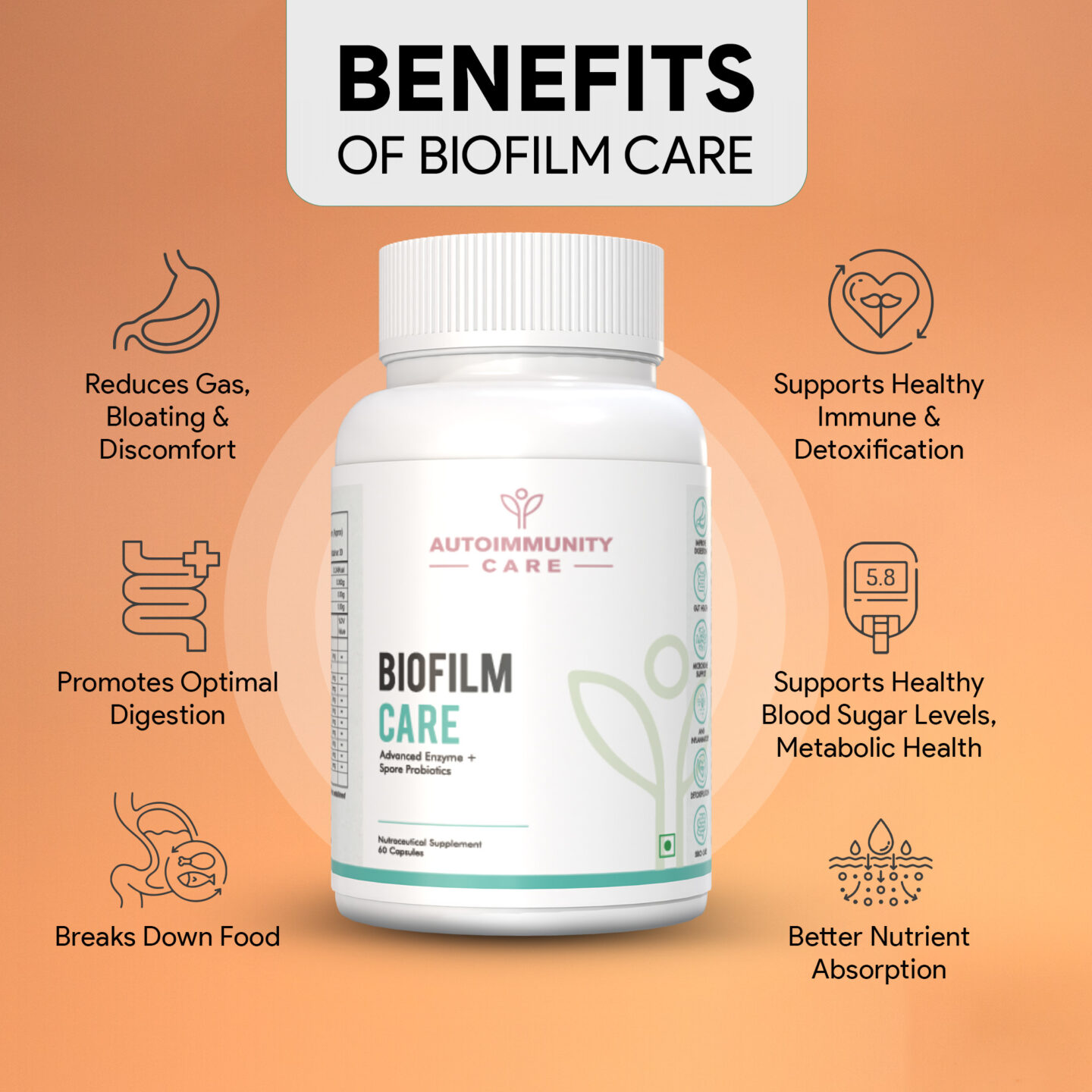 Buy Biofilm Care - Improve Digestion, Immunity & Gut Health