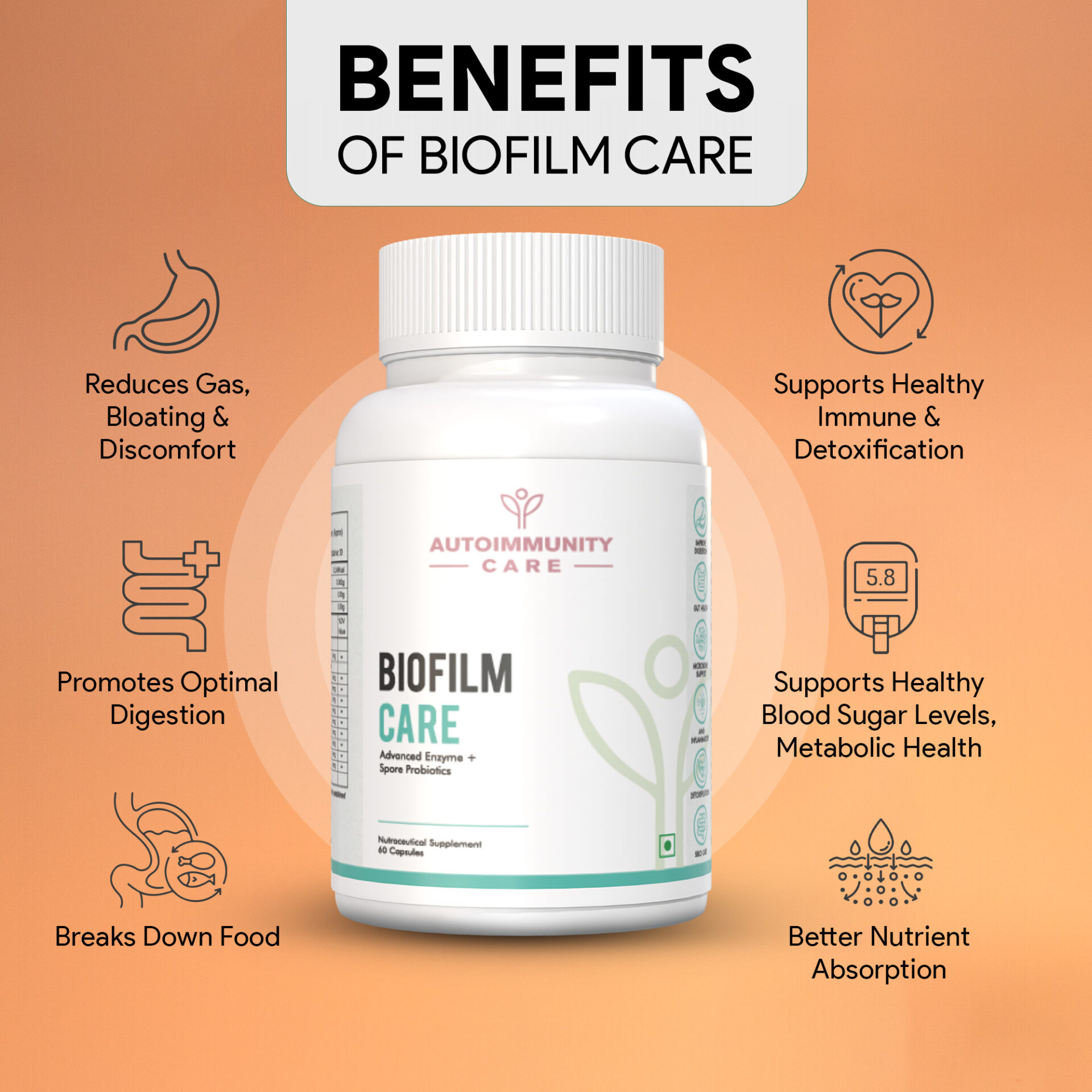 Buy Biofilm Care - Improve Digestion, Immunity & Gut Health